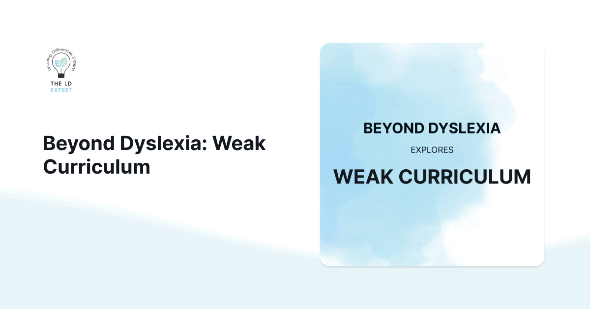 How Weak Curriculums Impact Learning Differences