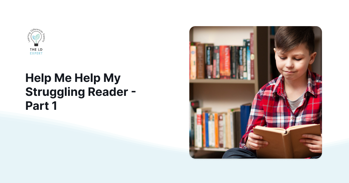 Help Your Struggling Reader at Home - Part 1 | The LD Expert