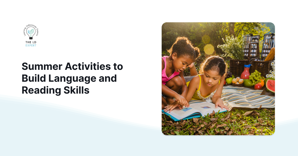 Summer Activities to Build Language and Reading Skills